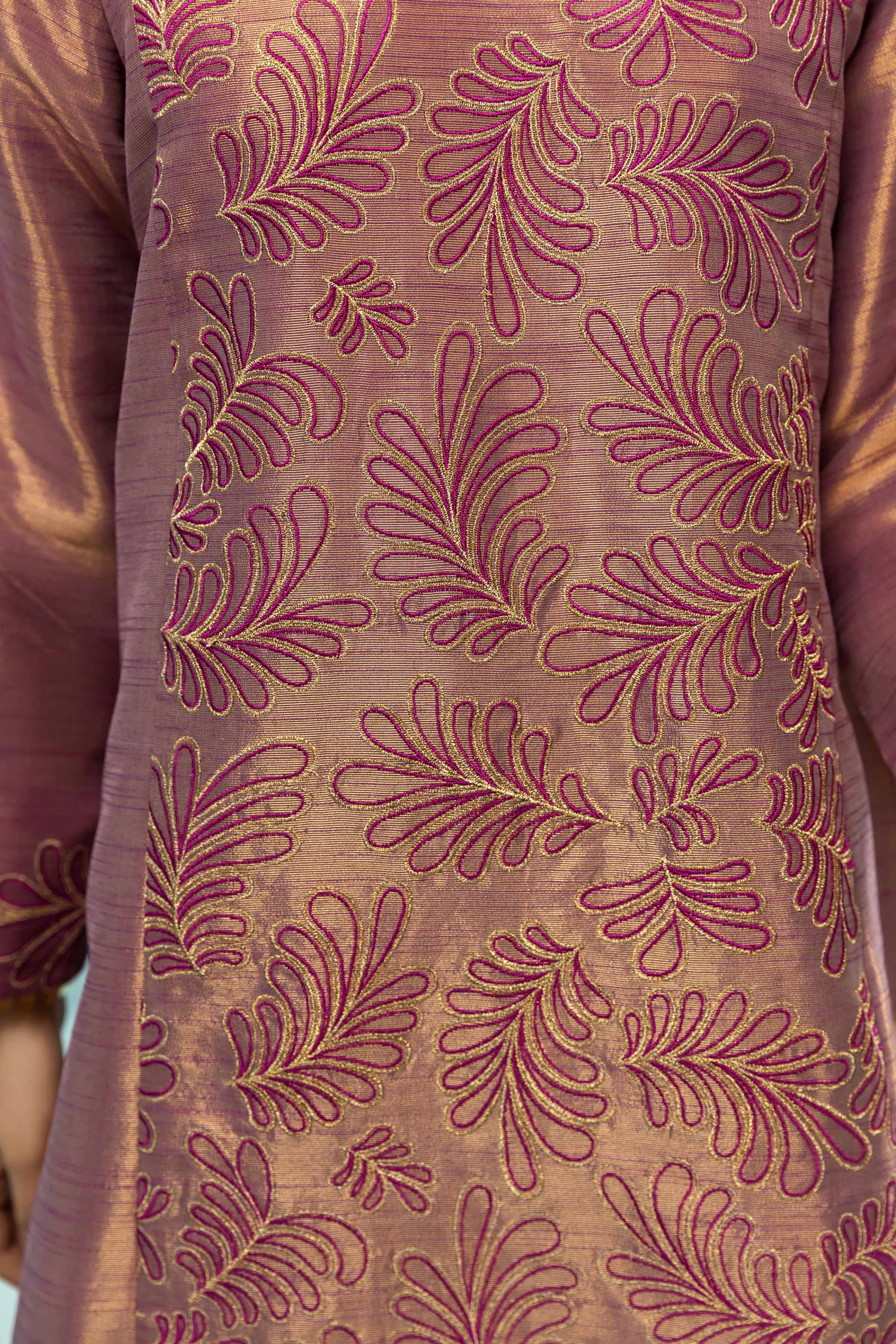 Embroidered Fustaan - DE23-113 – NISHAT UAE