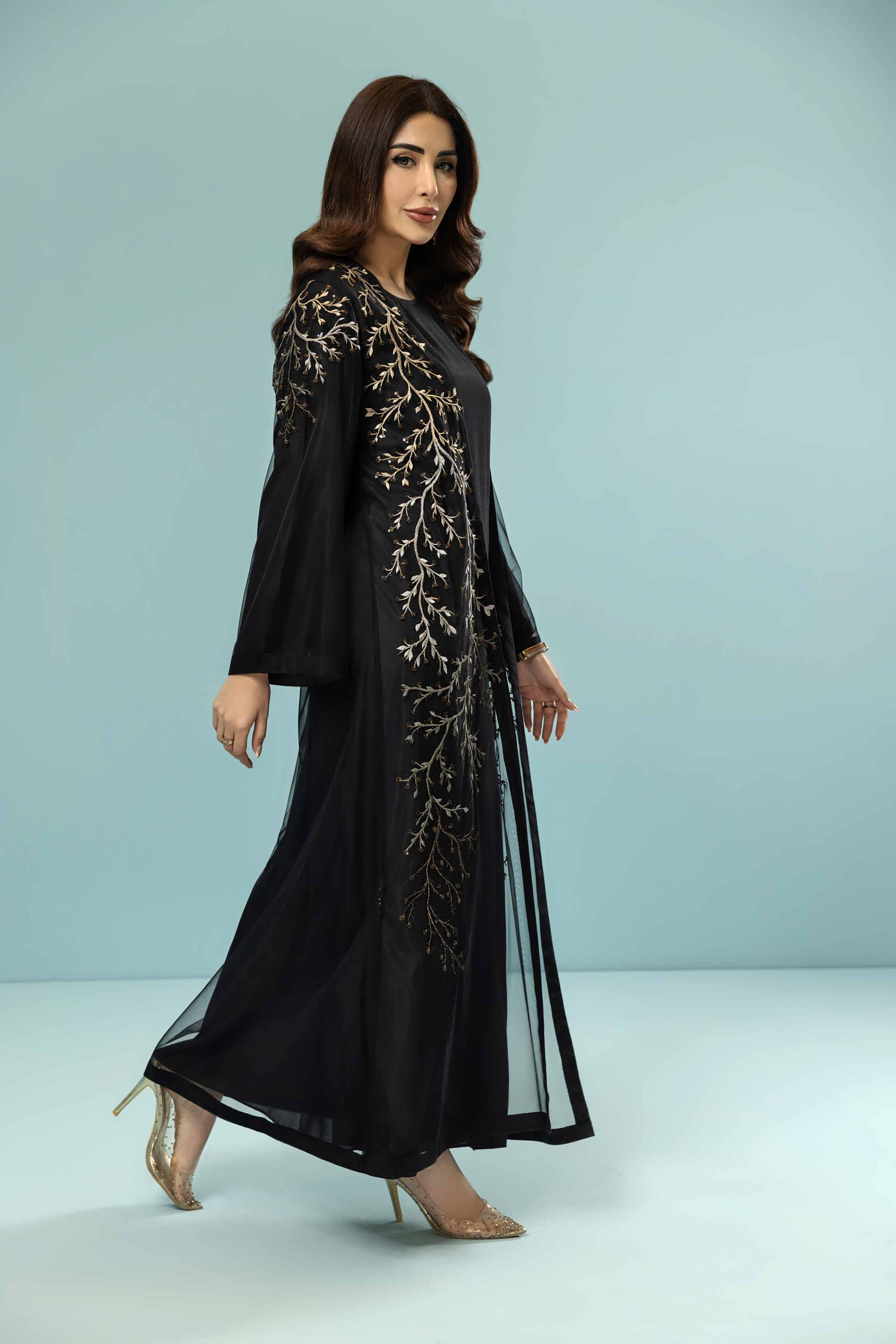 2 Piece - Embroidered Fustaan - DE23-114 – NISHAT UAE