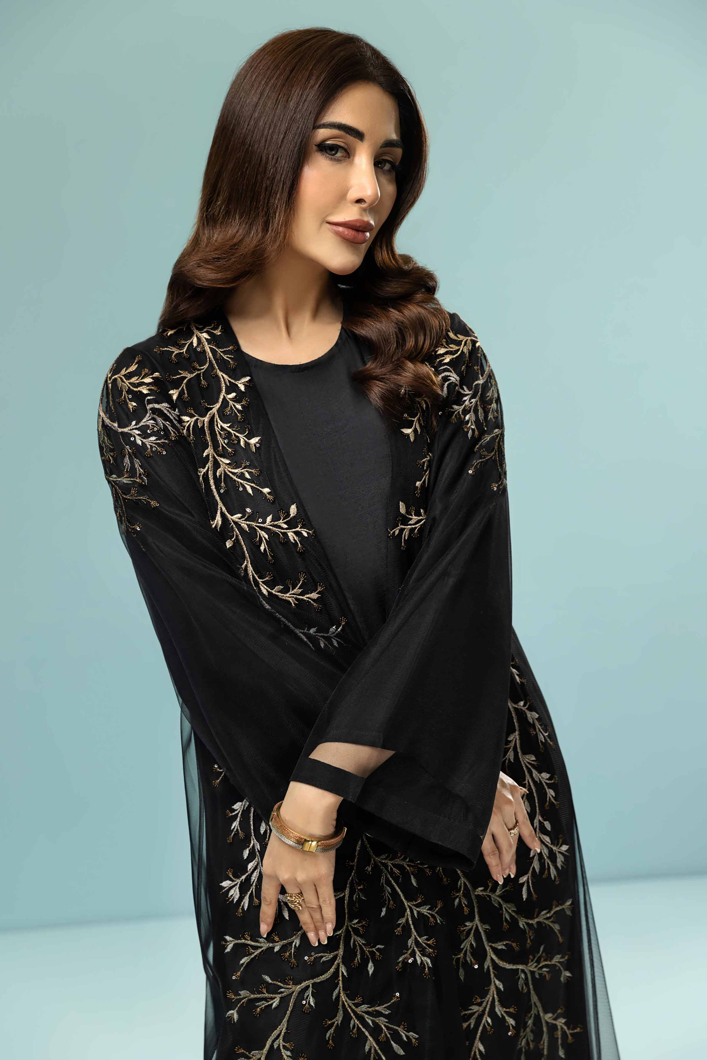 2 Piece - Embroidered Fustaan - DE23-114 – NISHAT UAE