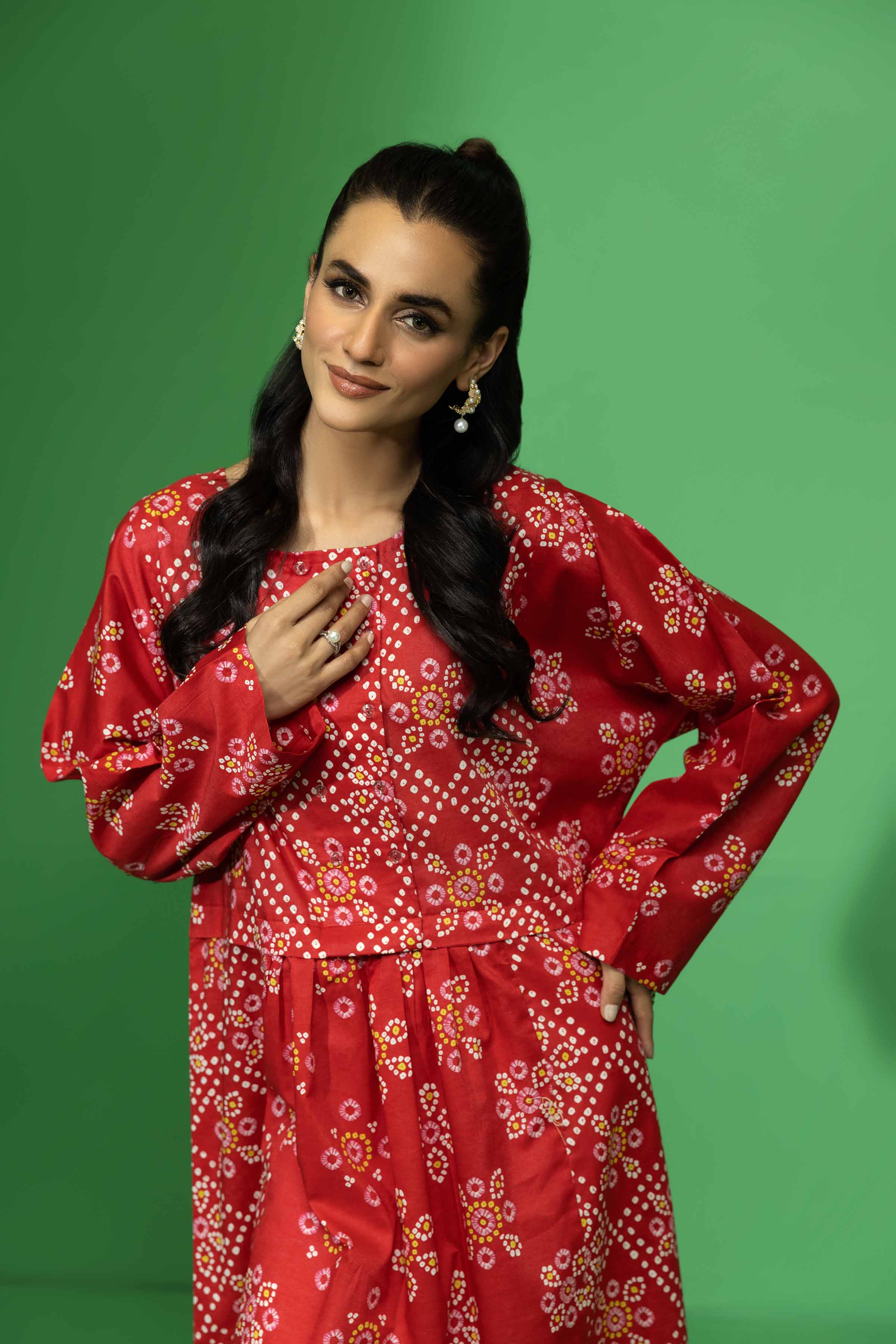 Printed Fustaan - DS23-64 – NISHAT UAE