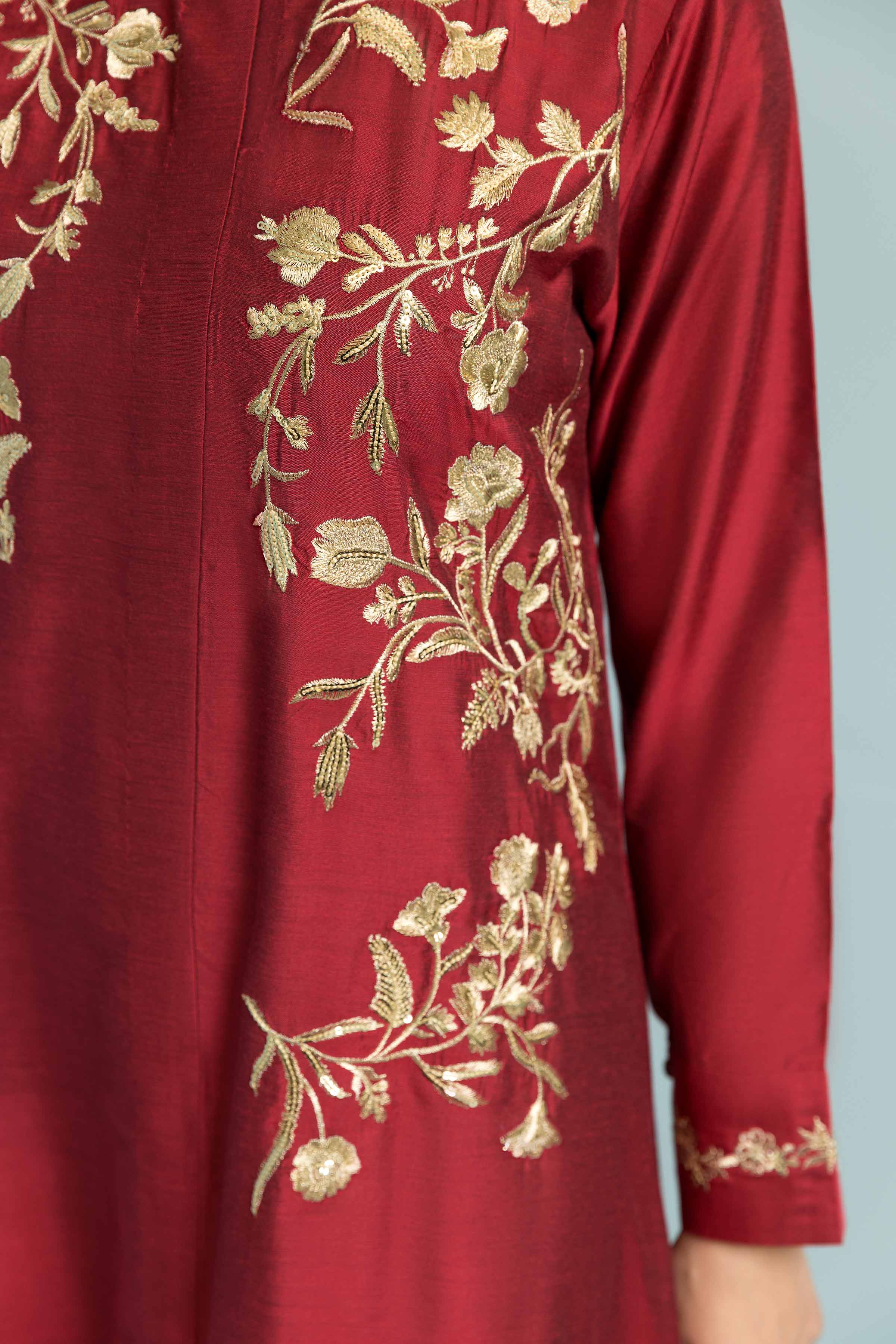 Embroidered Fustaan - DS23-07 – NISHAT UAE