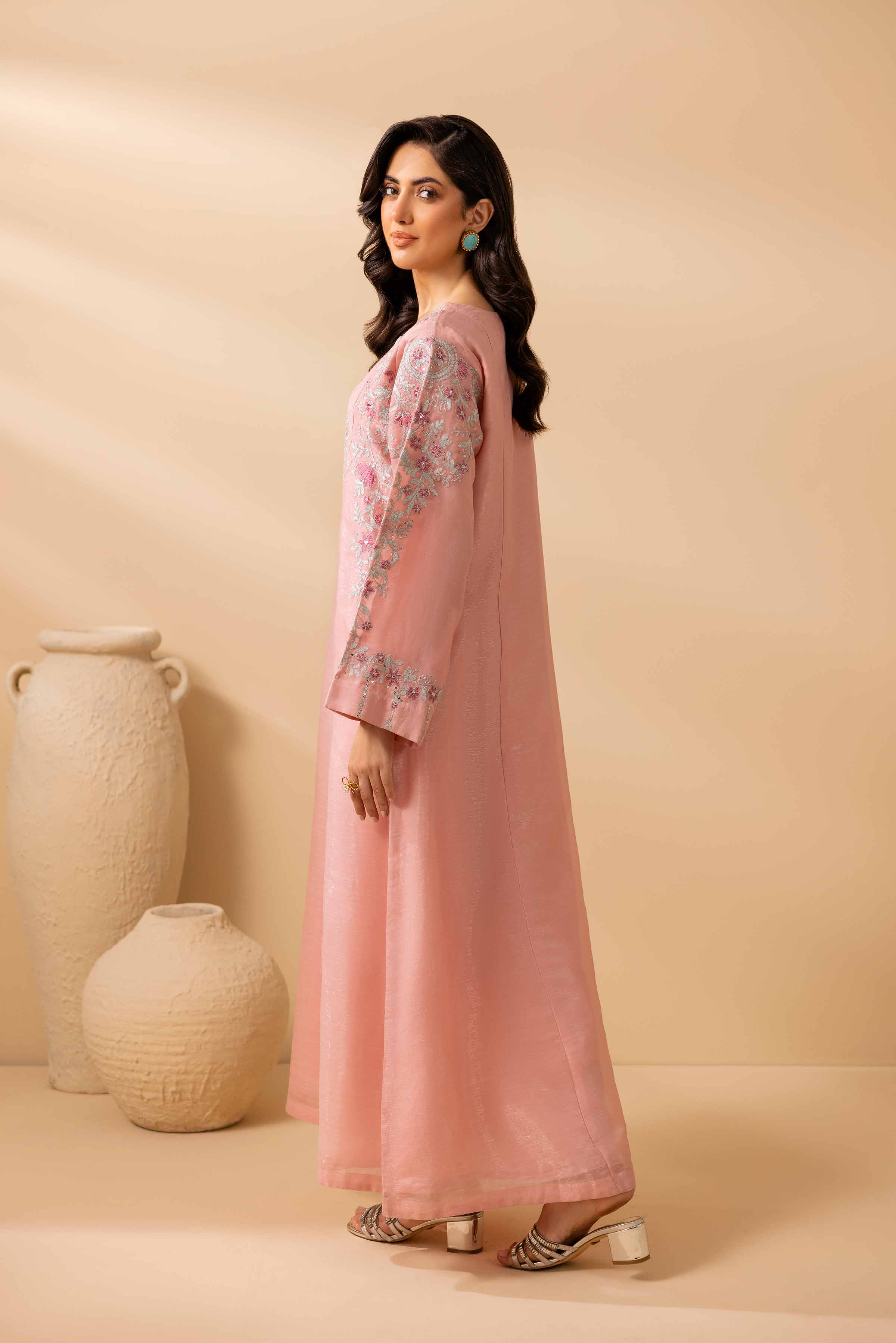 Latest Women Embroidered Silk & Chiffon Pret Fustaan|NishatOnline Store ...
